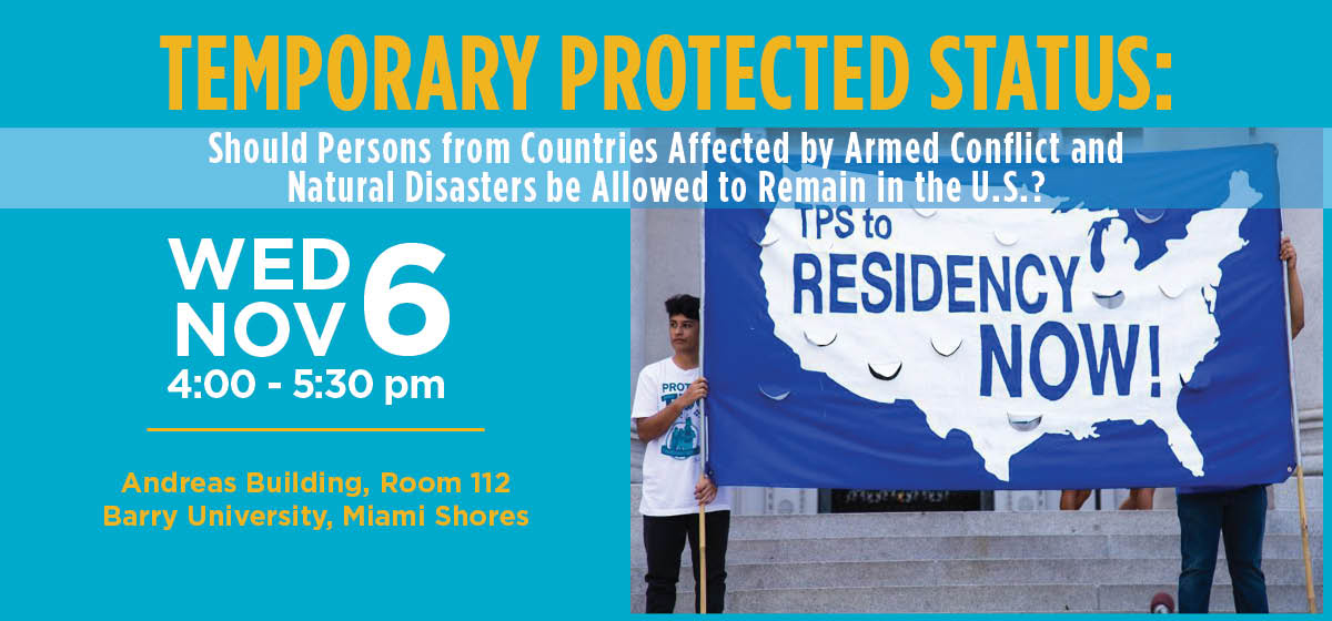 Barry University News - Deliberative Dialogue on Temporary Protected Status